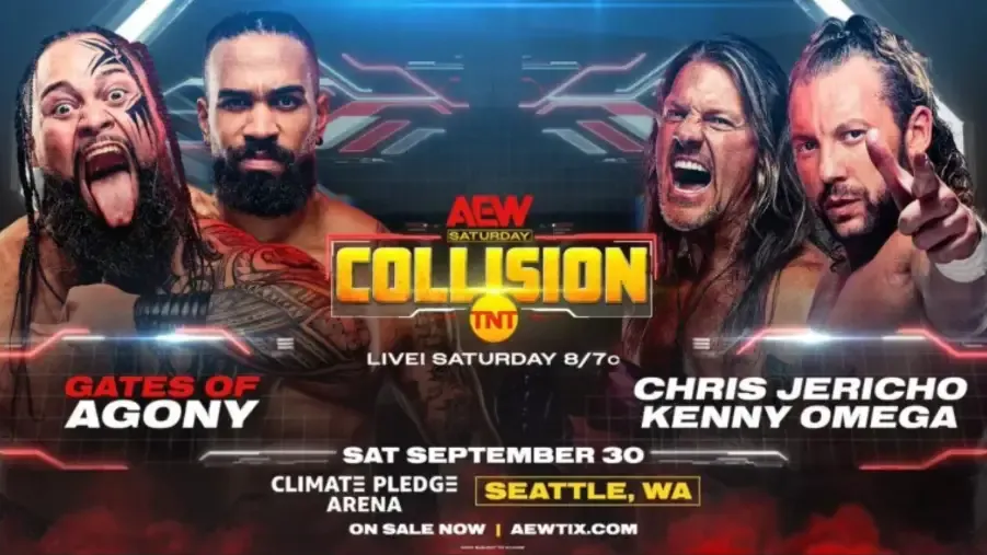 Kenny Omega & Chris Jericho Tag Team Match Set For AEW Collision